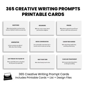 365 Creative Writing Prompts - ThinkWritten
